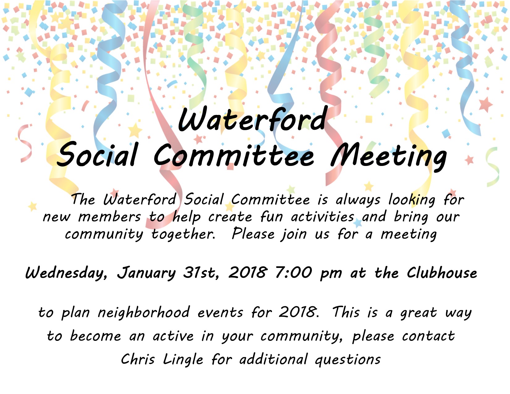 Neighborhood Events - Waterford Lexington